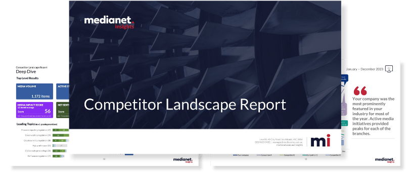 Medianet | Explore Your Competitor Landscape | Competitor Landscape Report